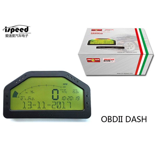 Quality DO903 Race Car Gauges 6.5 Inch OBDII Bluetooth Digital Dashboard Green Backlight for sale