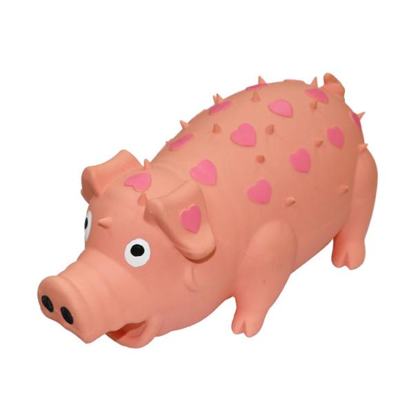 Quality 22cm Grunter Indestructible Plush Cute Squeaky Dog Toys for sale