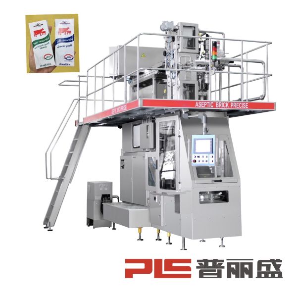 Quality 16000 PPH 200ml Slim Aseptic Carton Filling Machine with Straw Applicator for for sale