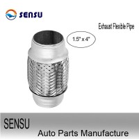 Quality 2inch*8inch Double Braids Car Exhaust Flex Pipe Exhaust System Parts for sale