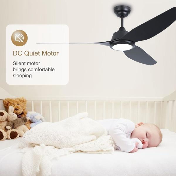 Quality 56 Smart Ceiling Fan Light with Alexa/Google Home Control for sale