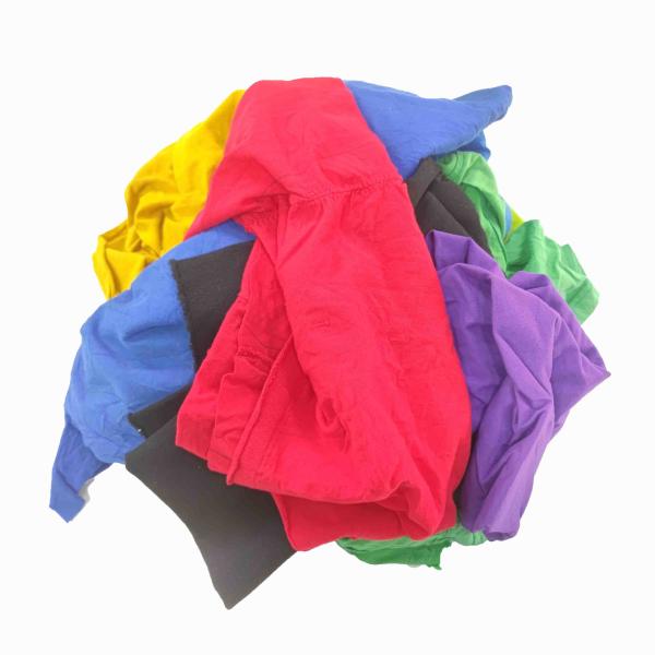 Quality 35x60cm Polo Colored Shirts Cut Mixed Cotton Rags for sale