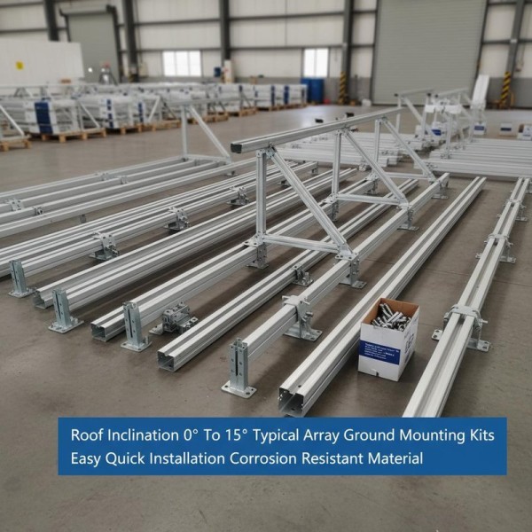 Quality Inclination 0° To 15° Typical Solar Array Ground Mounting Kits Easy Quick for sale