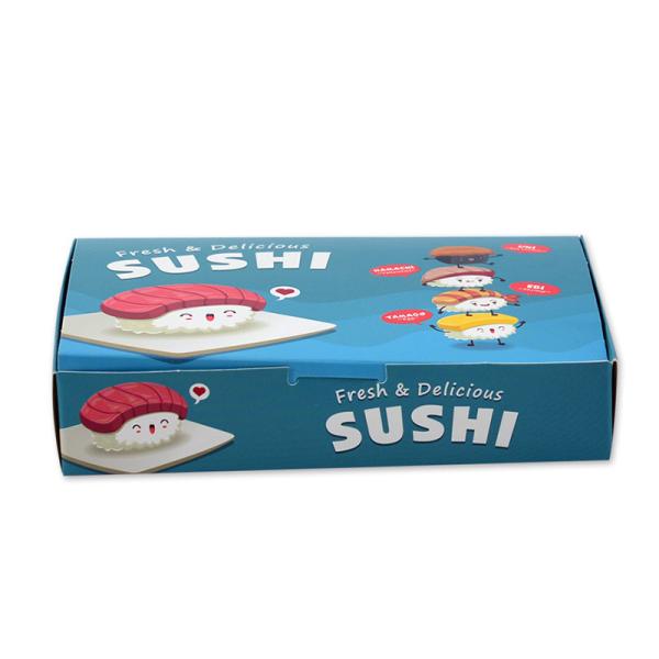 Quality Recyclable Disposible Paper Packaging Box Take Away Sushi Packaging Box for sale