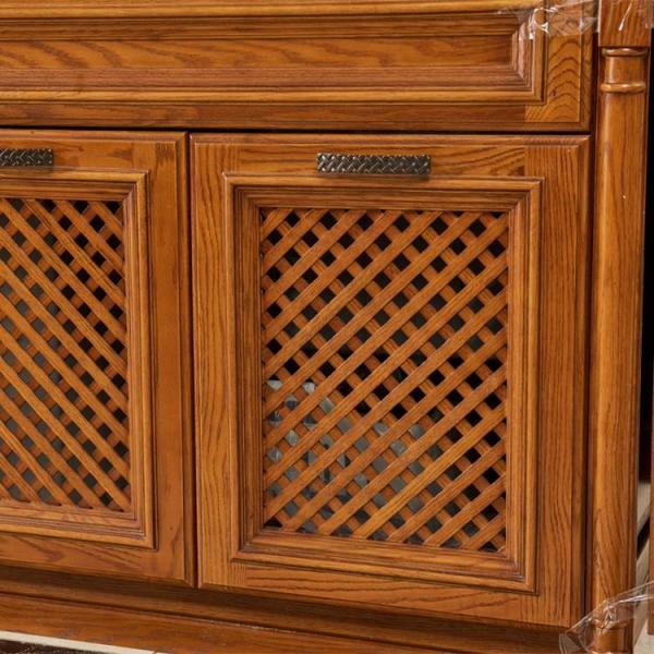 Quality Luxury Classic E0 Solid Wood Kitchen Cabinets America Style Furniture for sale