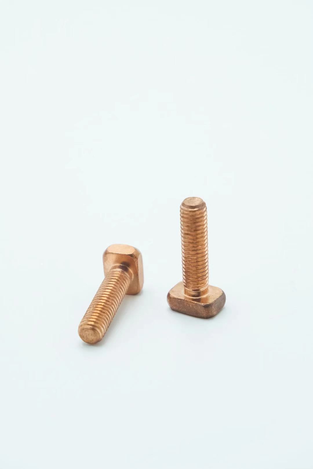 Square Head T-Shaped Screw T-Shaped Copper Screw Golf Cart Conductive Screw