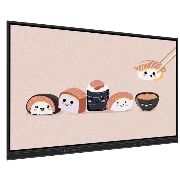 Quality 4K 65 75 86 98 110 inch Anti glare tempered Panel Interactive Smart Whiteboard for sale