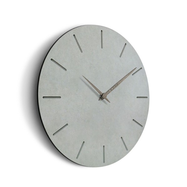 Quality Eco-Friendly Home Deocration Wall Clock Grey Mdf Silent Wall Clock for sale
