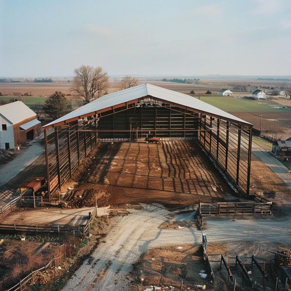 Quality Steel Portal Frame For Cow Sheds Enhancing Livestock Comfort And Productivity for sale
