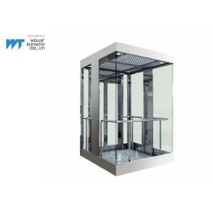 Quality Low Noise External Glass Elevator Saves 50% Building Space With Small Machine for sale