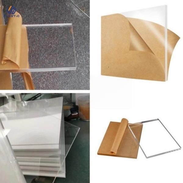 Quality Paper Flim Clear Perspex Sheet Transparent Acrylic Panel Customized Logo for sale