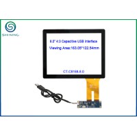 Quality Dustproof 8 Inch Monitor PC Touch Screen Display Capacitive With Plug And Play for sale
