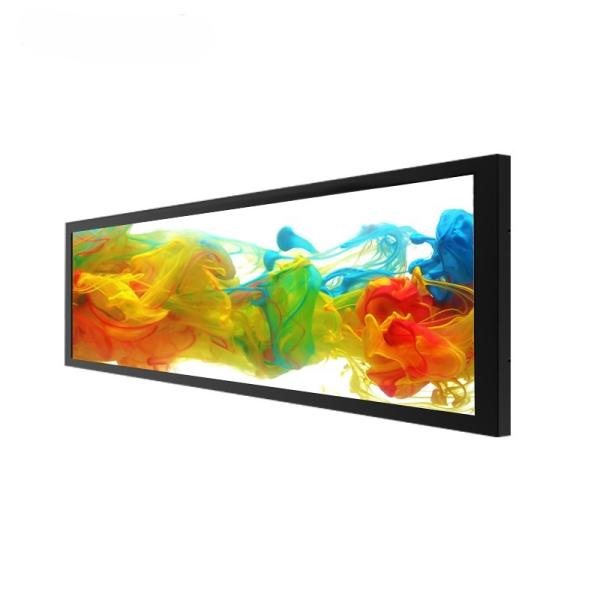 Quality 37inch Ultra Wide Shelf Edge Digital Monitor Screen Stretched Strip Screen Supermarket Shelf for sale