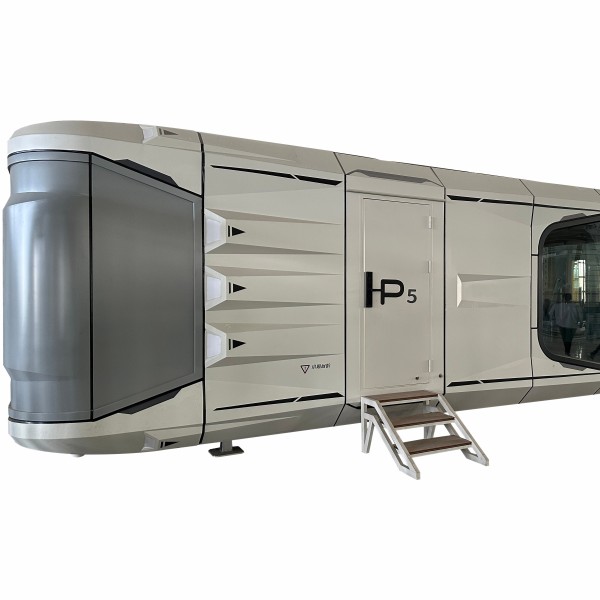 Quality Steel Wall Modern Style Luxury Space Capsule Hotel Commercial Space House With Customized Aluminum Plate Wall for sale