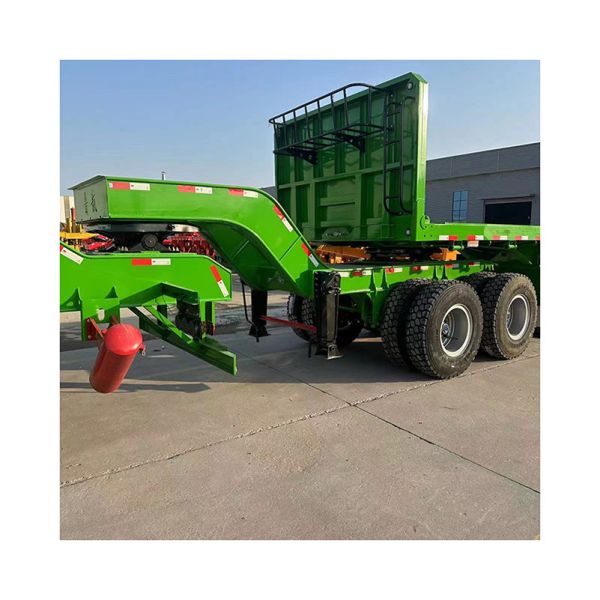 Quality 13T 16T 20T Axle Flatbed Semi Trailer for Container and Bulk Cargo Transportatio for sale