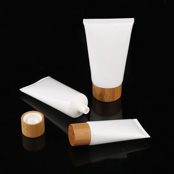 Quality Screw Bamboo Lid 120g 150g Lotion Tube Containers for sale