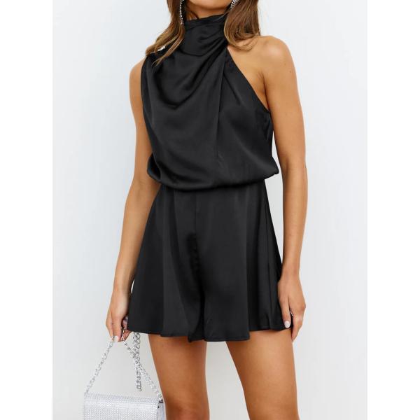 Quality Summer Women Sleeveless One Piece Jumpsuit Temperament High-Neck Jumpsuits for sale