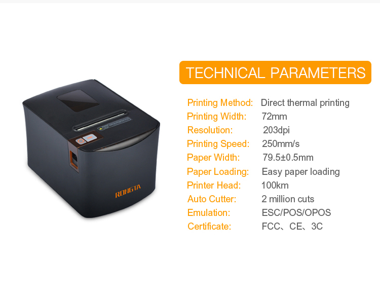 New Design RP331 Thermal Printer 250mm/s Android POS 80 Printer Thermal Driver Download Support ESC/POS/OPOS