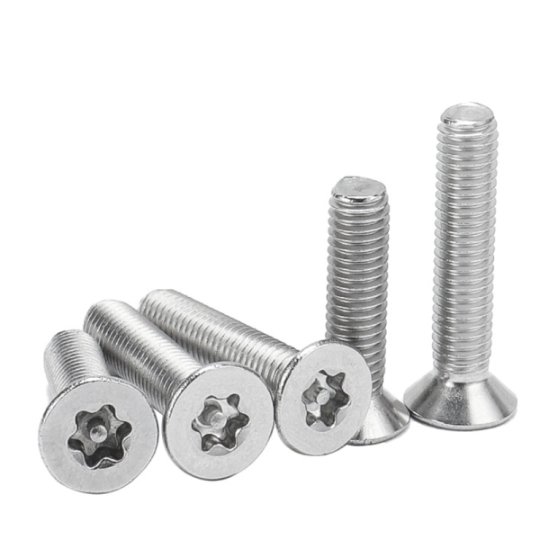 Quality 304 stainless steel Torx screw anti-theft bolt flat head hexagonal screw countersunk head machine screw M3/M4 for sale