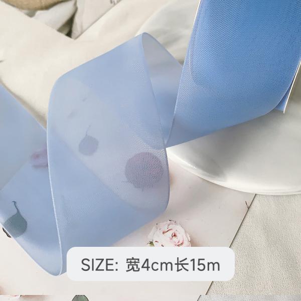 Quality High Density Polyester Organza Ribbon 40mm For Luxury Gift Packing for sale
