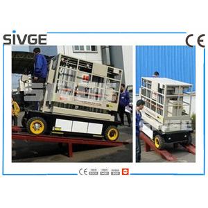 Quality Indoor / Outdoor Hydraulic Work Platform Lift Self Propelled 10m Height for sale