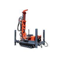Quality Hydraulic Crawler Mounted 200m Water Well Drilling Rig Machine for sale