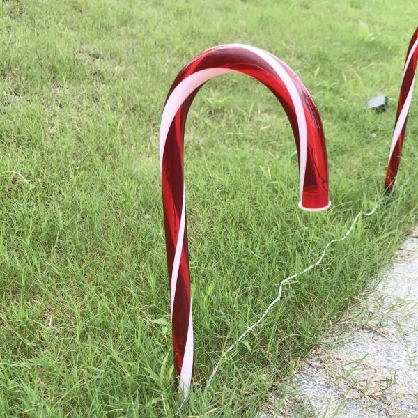 Quality Long-Lasting Candy Cane Ground Light for Christmas Decoration 10000 Hours for sale
