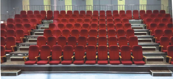 Quality Plywood Backrest Electrical Telescopic Bleacher Seating With Arm for sale
