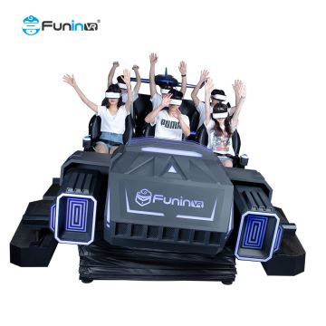 Quality FuninVR Virtual Reality Multiplayer Vr Simulator Game Machine 6 Seats Racing 9d for sale