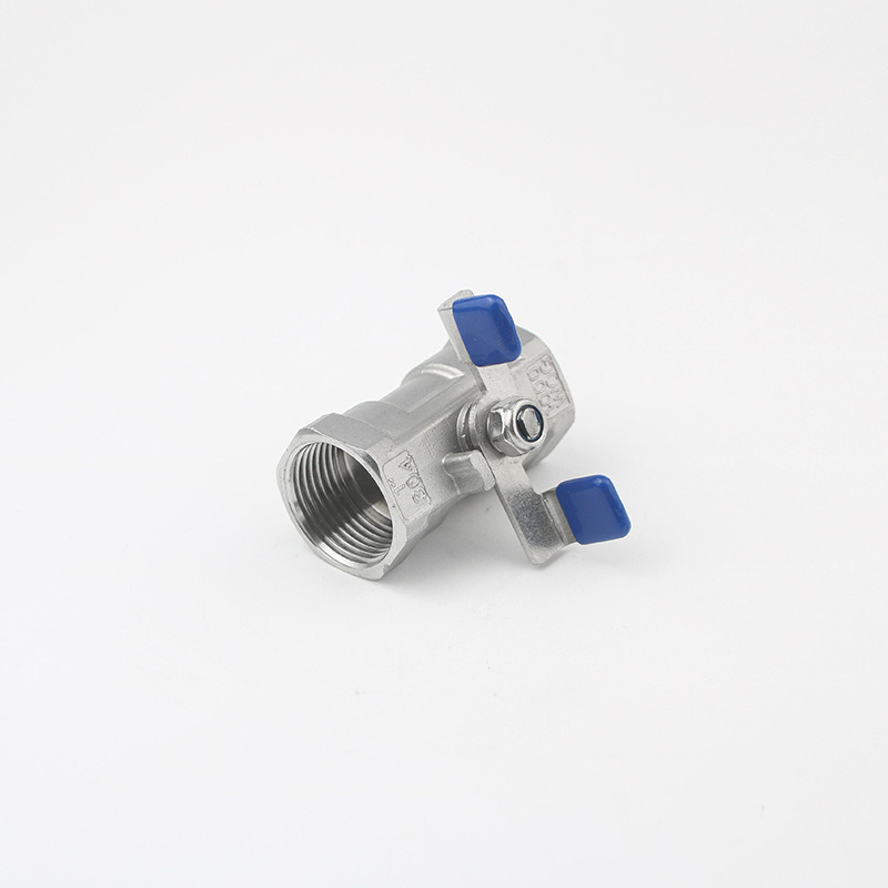 1/2&quot; NPT 316 Stainless Steel 1PC Ball Valve Butterfly Handle 1000wog