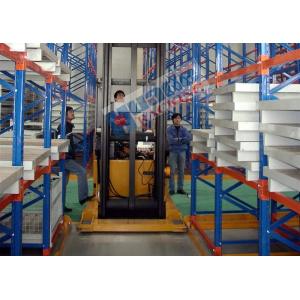 Quality 300 mm Length Pallet Rack Shelving Industrial Metal Shelves With Narrow Aisle for sale
