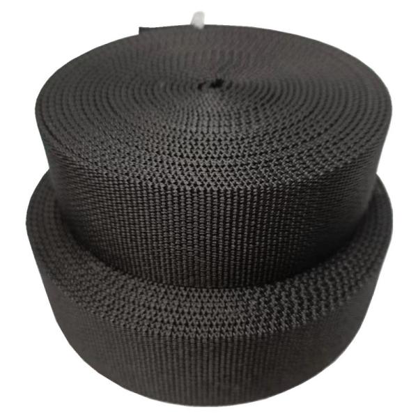 Quality Polypropylene Webbing High Strength Plain Weave 30mm Black Woven Pp Strap For for sale