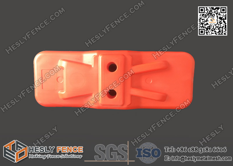 standard temporary fencing plastic feet