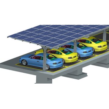 Quality Q345 6063 Solar Parking Lot , Frameless Panel Open Ground PV Mounting Systems for sale