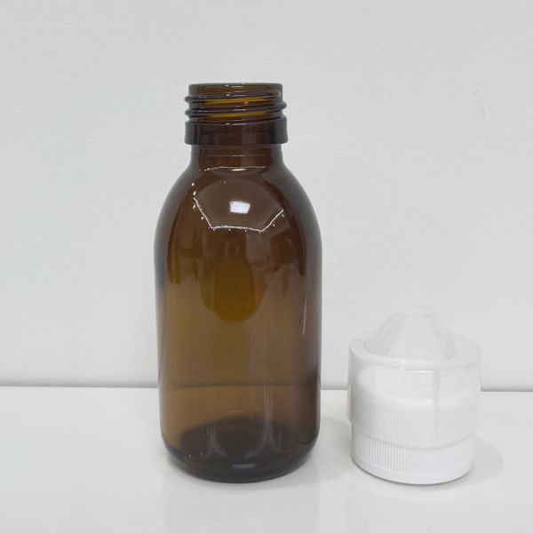 Quality 90ml Pharma Glass Makatussin Bottle for sale