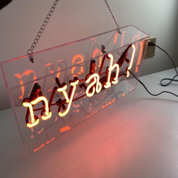 Quality Eye Catching 12VDC Custom Neon Sign Light Box Free Standing for sale