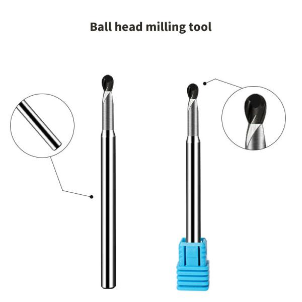 Quality High Hardness Ball Nose 1.0mm PCD Milling Tools for sale