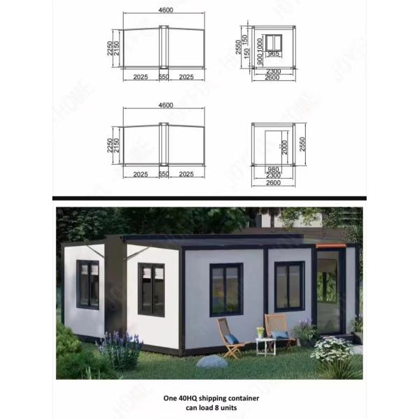 Quality Online Technical Support Prefabricated Expandable Container House for Luxury for sale