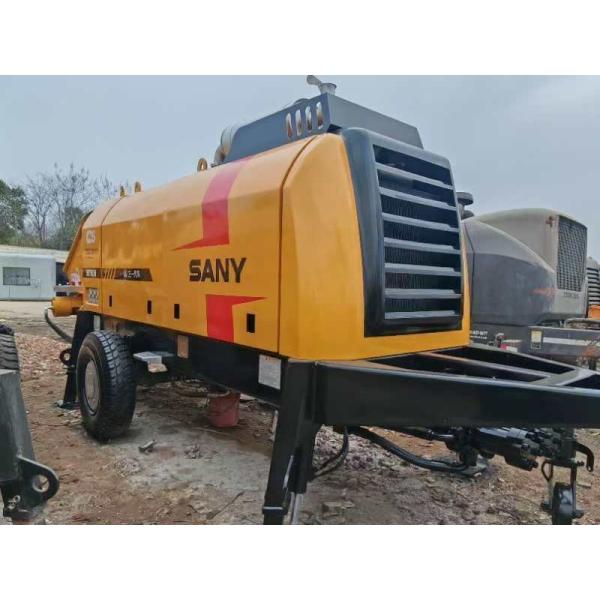Quality 2012 Sany Used 6013 Trailer Pump ，Old Concrete Pump Tow Behind for sale