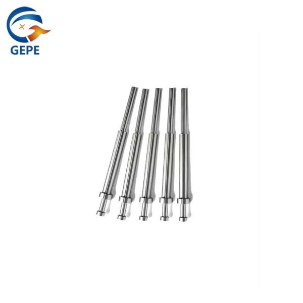 Quality Non Standard Metric Straight Ejector Sleeve / Ejector Pins SKD61 Nitrided Ejector Pins for sale