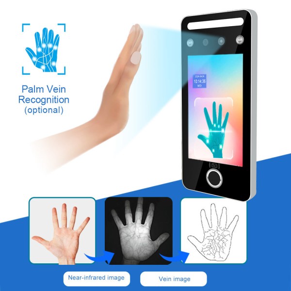 Quality 5 Inch Touch Screen Multi Mode Professional Face Fingerprint RFID Access Control for sale