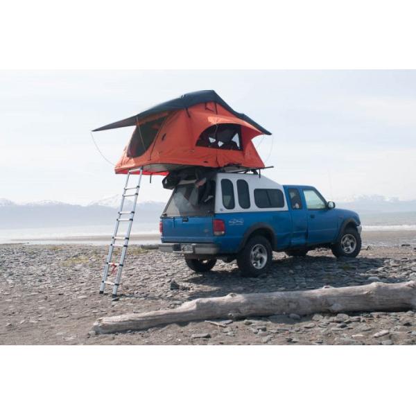 Quality Tear Resistant Pop Up Vehicle Tent With 2M Extendable Aluminum Ladder for sale