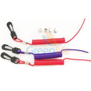 Quality Elastic Coil Style Jet Ski Safety Lanyard Tethers Durable Outboard Engine Kill for sale