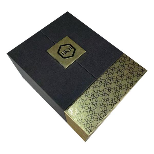 Quality Custom Color High End Luxury Double Open Door Cardboard Perfume Box with Foam for sale