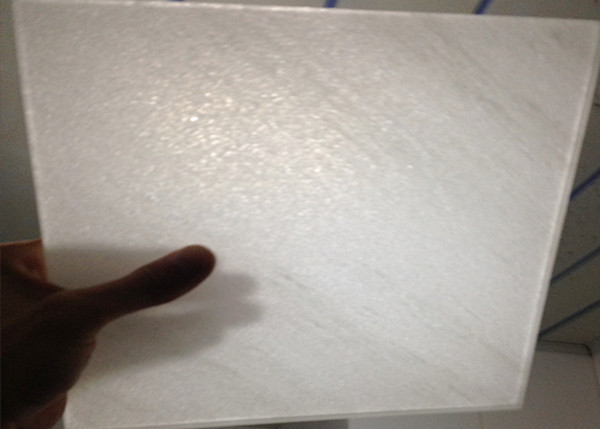 Quality Thin 1mm Marble Laminated Glass Plates High Humidity Resistance for sale