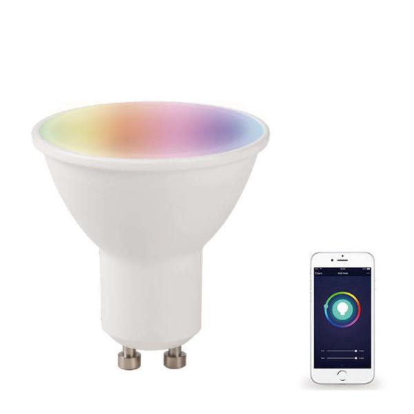 Quality Multi Color Dimmable GU10 CCT RGB LED Spotlight with 5W Power and Aluminum PCC for sale