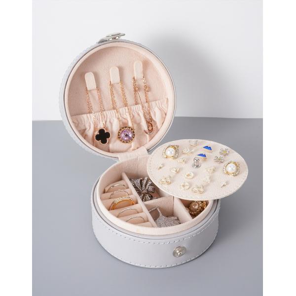 Quality Jewellery Case Velvet Travel Jewelry Box Organizer With Customized Color For Benefit for sale