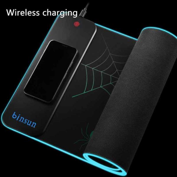 Quality RGB Gaming Mouse Pad Wireless Charger for sale