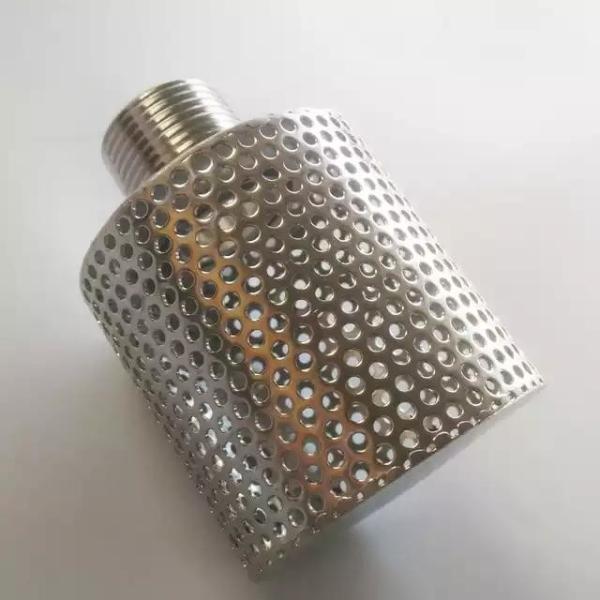Quality Pipe 1-8 suction and Lay flat round hole steel strainer factory direct sale for sale