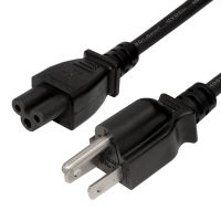 Quality UL Approved IEC 320 C13 Power Cord USA 3 Pin Black Computer Power Cord Plug for sale